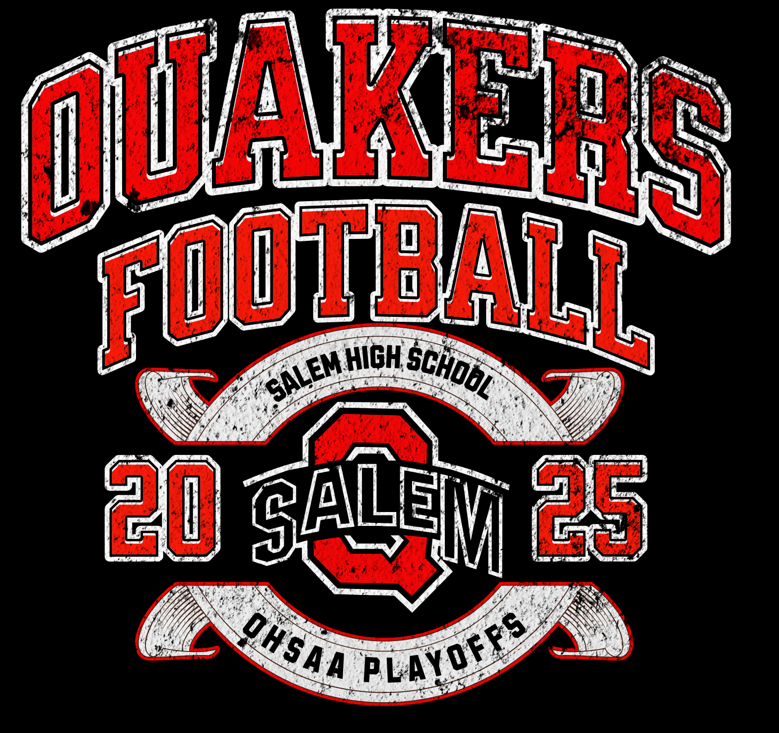 SALEM QUAKERS FOOTBALL PLAYOFF PC55 Port & Co™ Core Blend Tee SF-13 ...